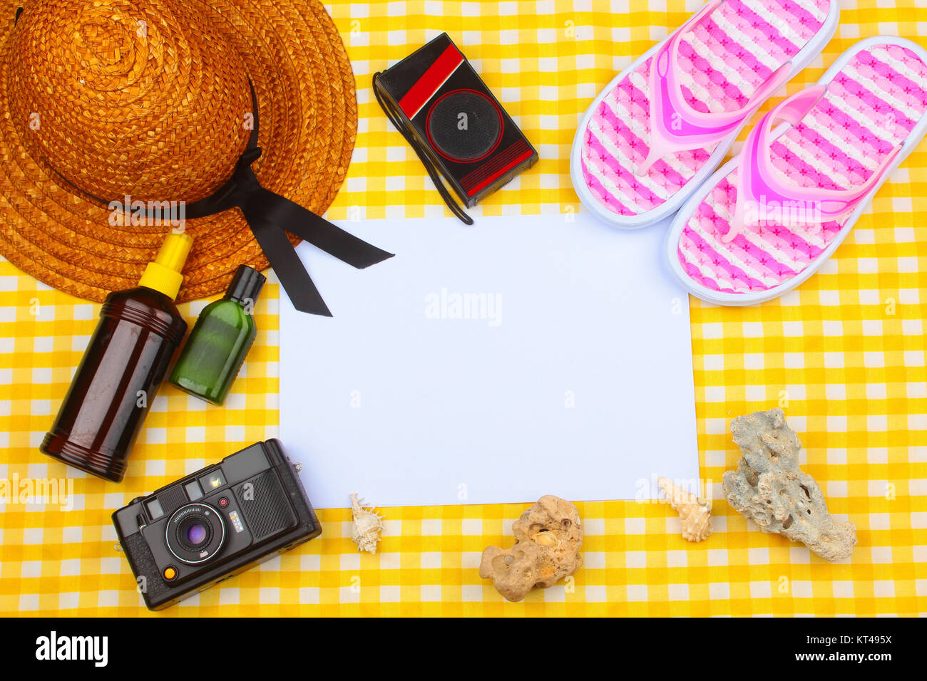 Beach Time Summer Travel Kit featuring sleepers, bikini, radio, sun ...