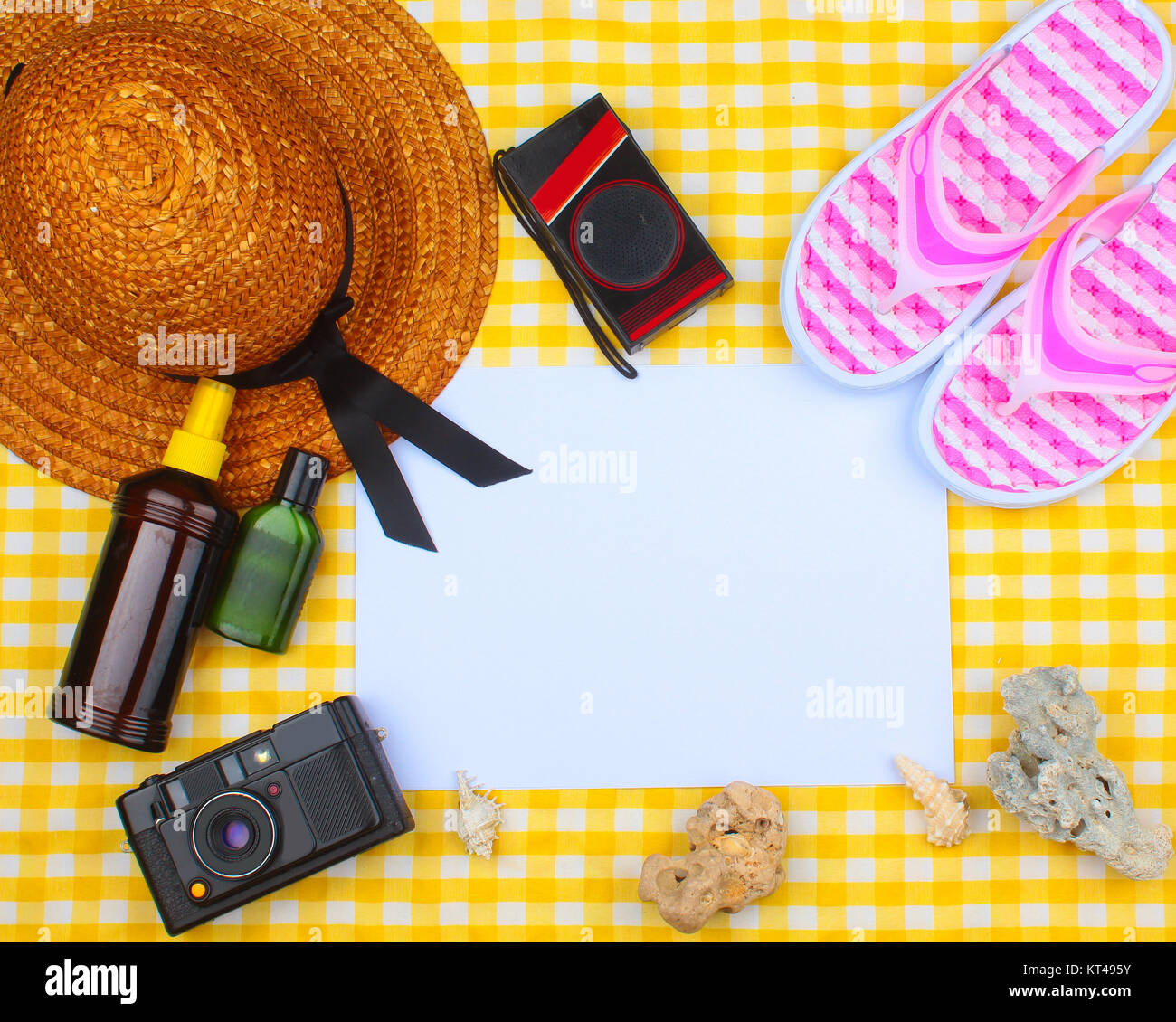 Beach Time Summer Travel Kit featuring sleepers, bikini, radio, sun ...