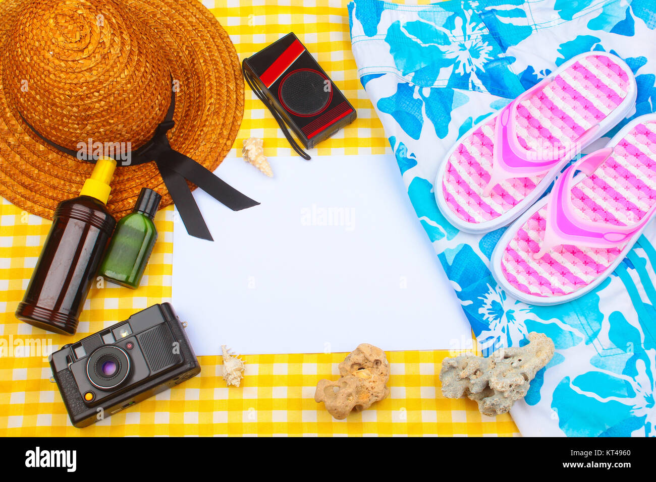 Beach Time Summer Travel Kit featuring sleepers, bikini, radio, sun ...