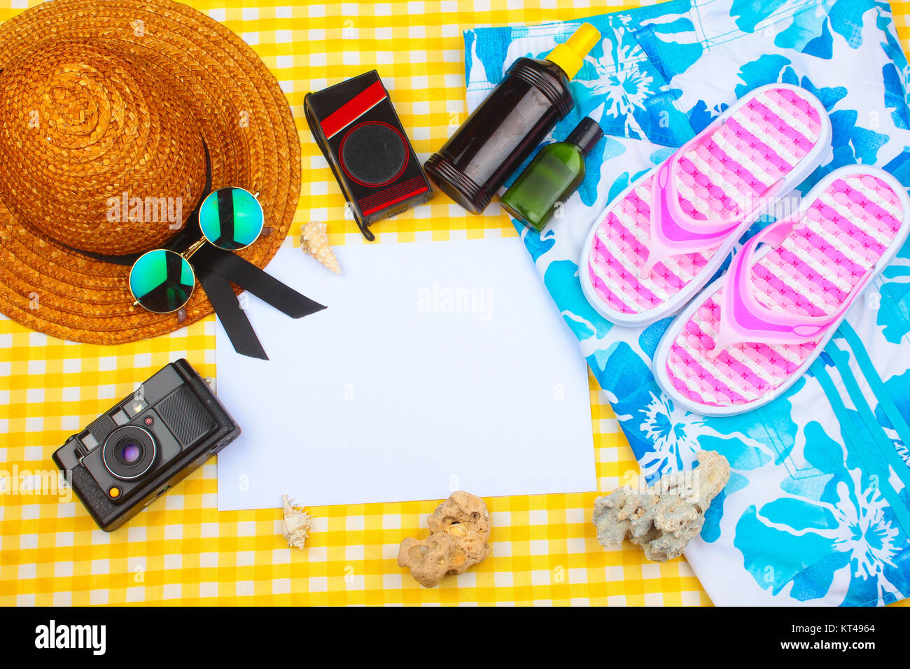 Beach Time Summer Travel Kit featuring sleepers, bikini, radio, sun ...
