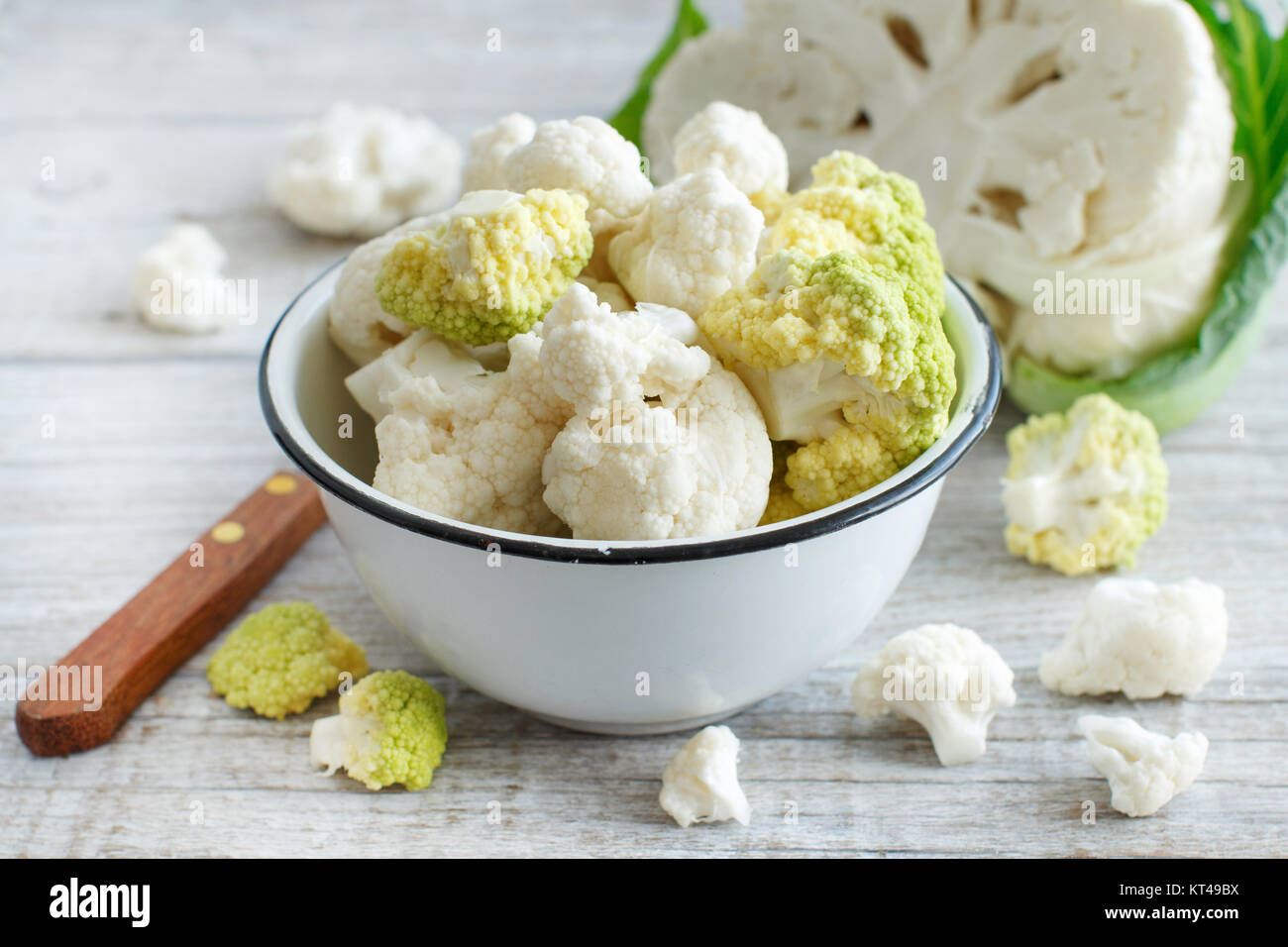 Fresh raw cauliflower Stock Photo - Alamy