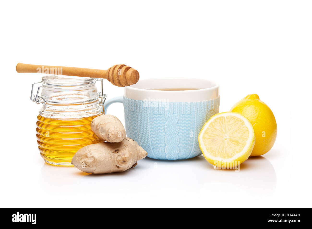 Tea honey glass pot Cut Out Stock Images & Pictures - Alamy