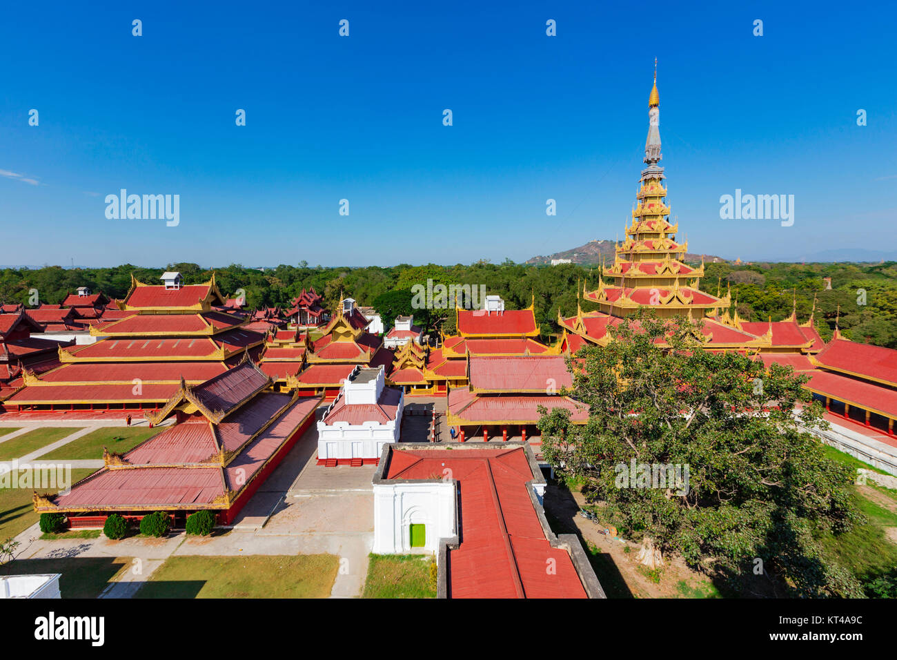 Mandalay Palace Aerial View Stock Photo - Alamy