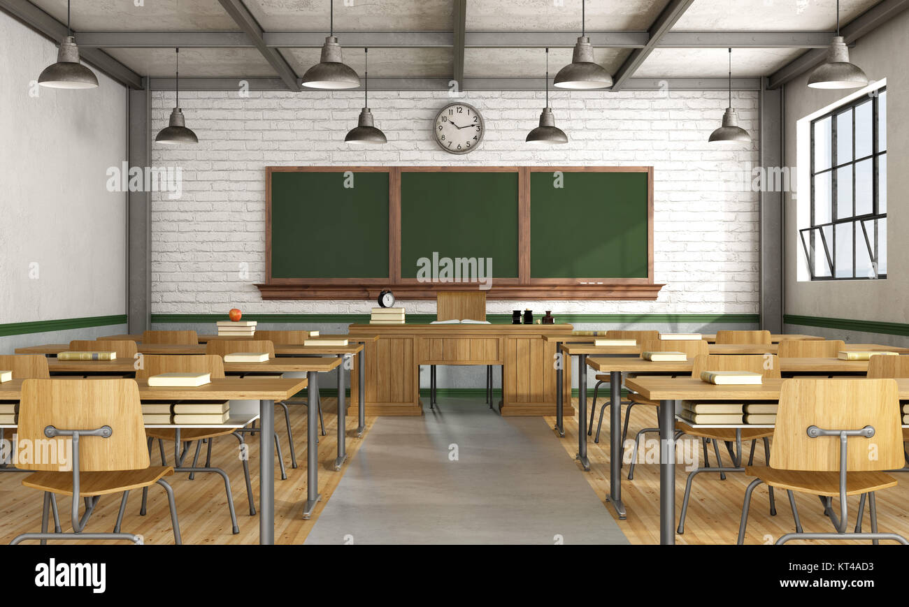 Vintage classroom hi-res stock photography and images - Alamy