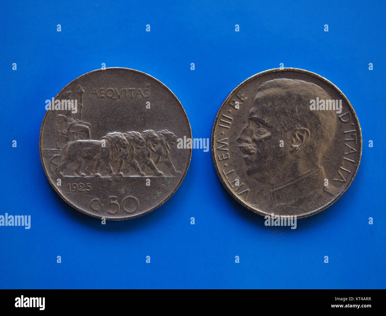 Italian kingdom coins hi-res stock photography and images - Alamy