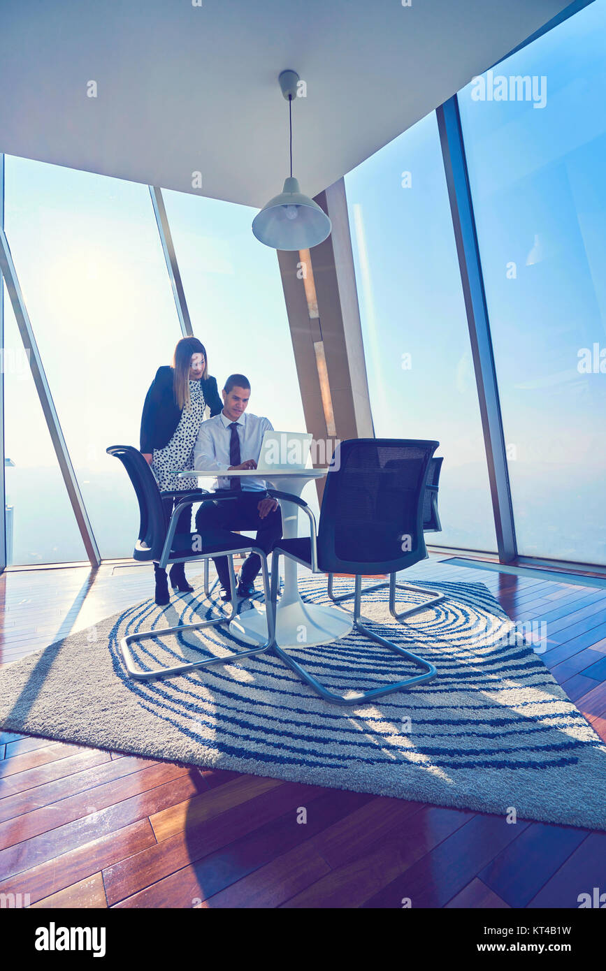 Business people in modern office Stock Photo - Alamy