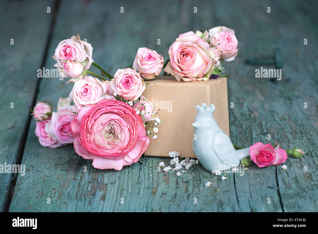 Still life in pink for mothers day Stock Photo - Alamy
