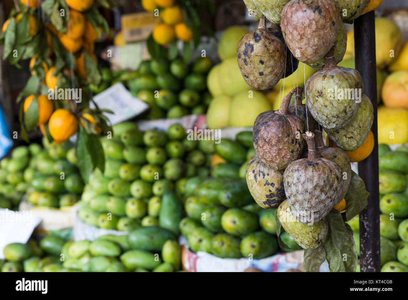 A lot of tropical fruits in outdoor market in Sri-Lanka Stock Photo - Alamy