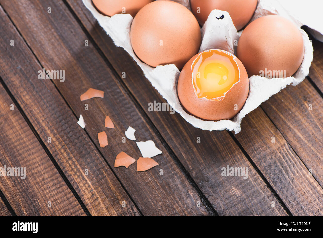 chicken eggs in box Stock Photo - Alamy