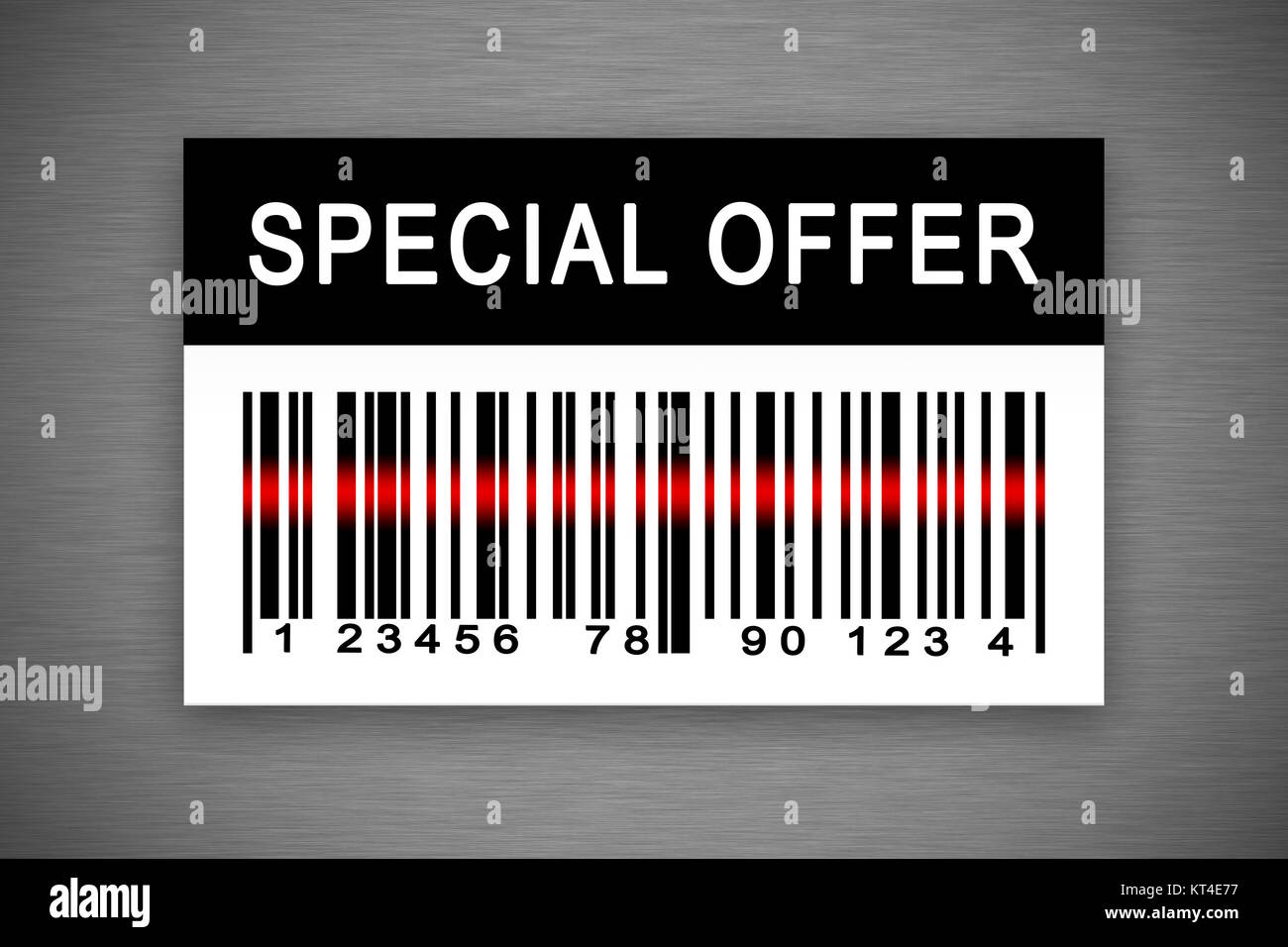 special offer barcode label Stock Photo - Alamy