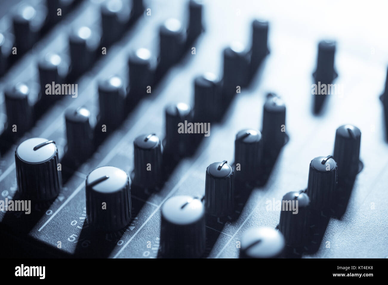 Mixer desk detail Stock Photo - Alamy