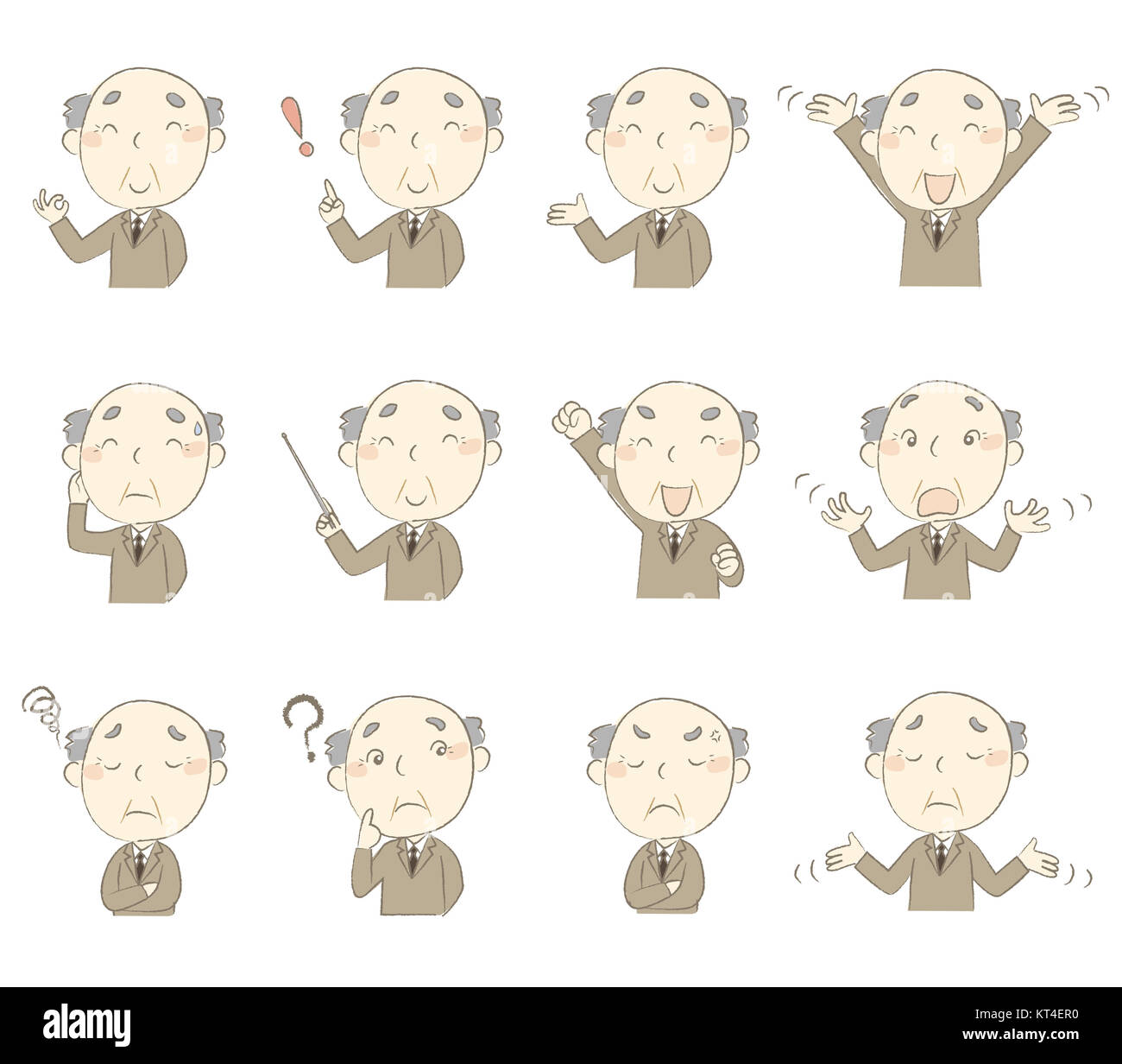 Confused old man senior Cut Out Stock Images & Pictures - Alamy