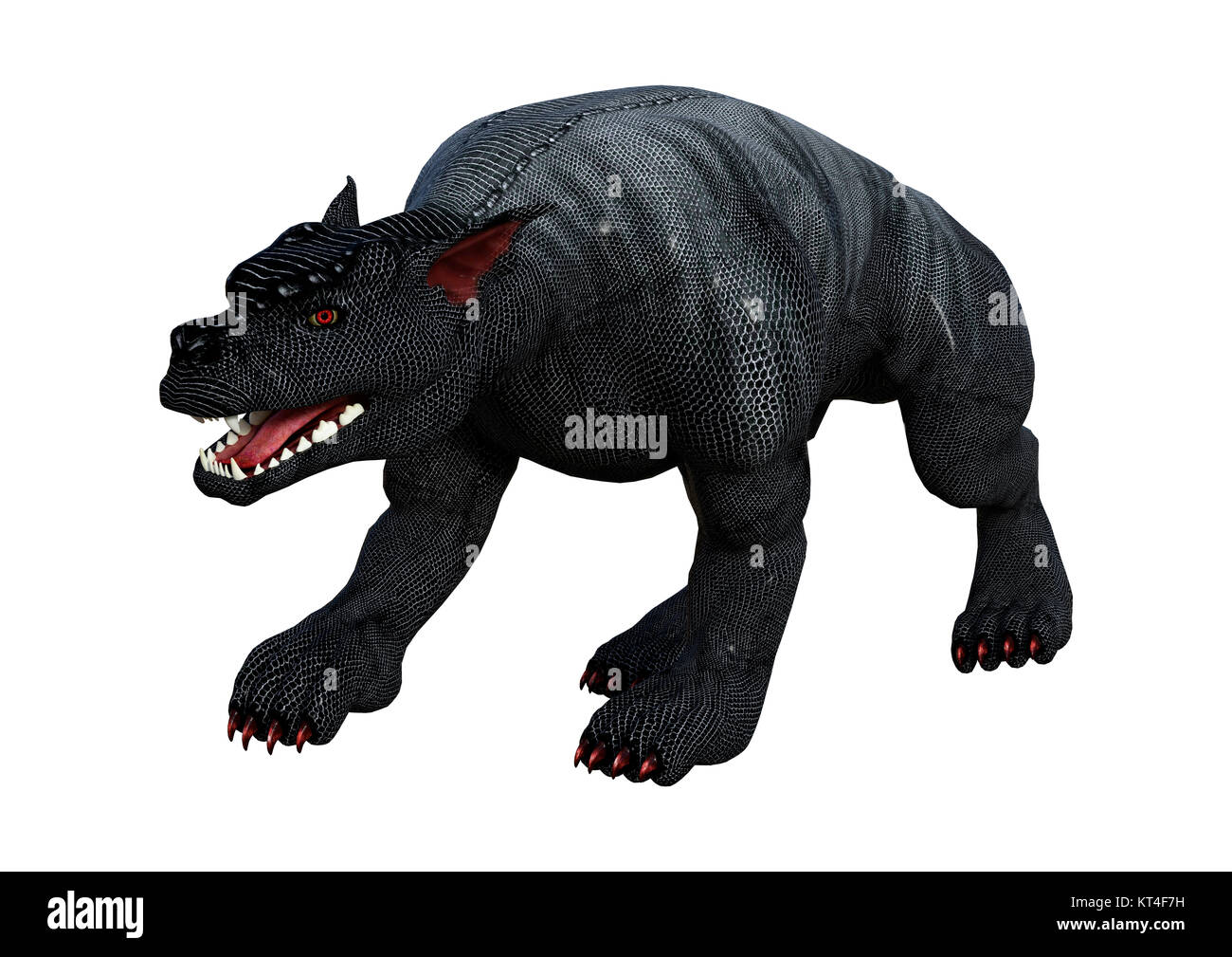 3D Rendering Gargoyle Hound on White Stock Photo - Alamy