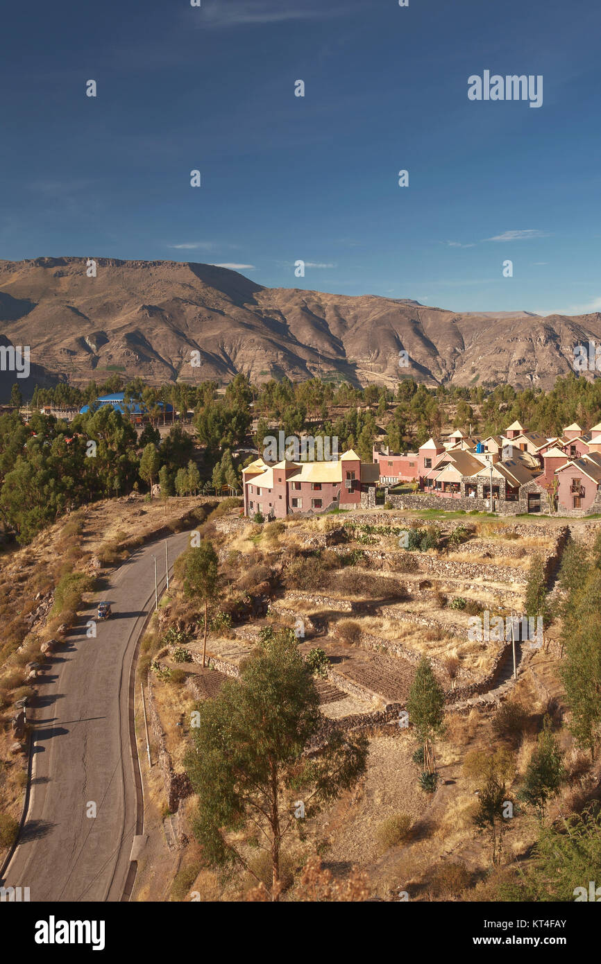 View of Chivay town in Peru Stock Photo - Alamy