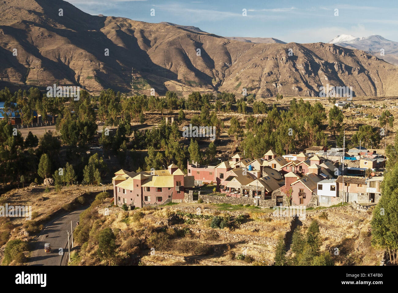 View of Chivay town in Peru Stock Photo - Alamy