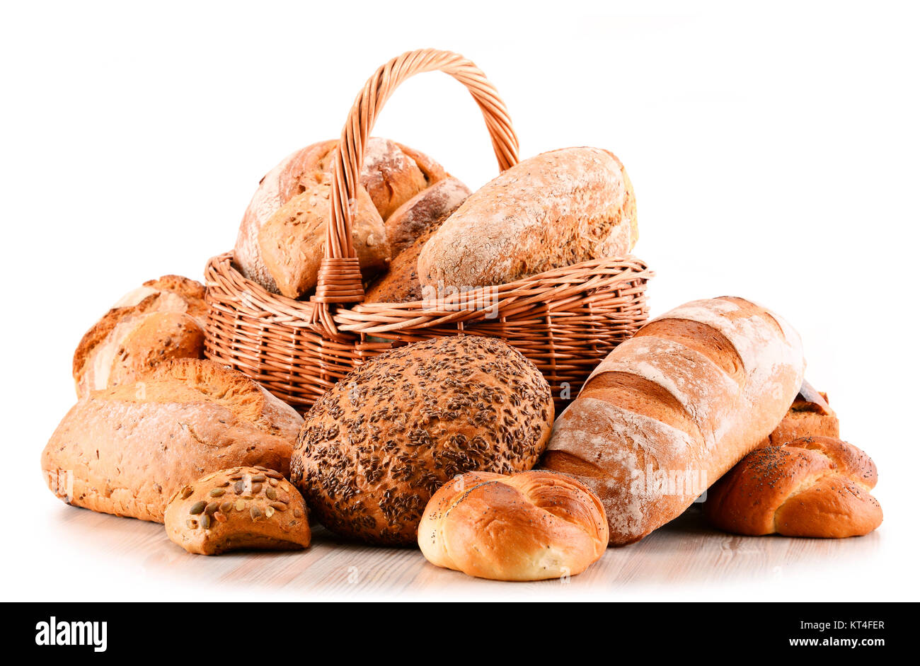 Variety of baking products isolated on white Stock Photo - Alamy