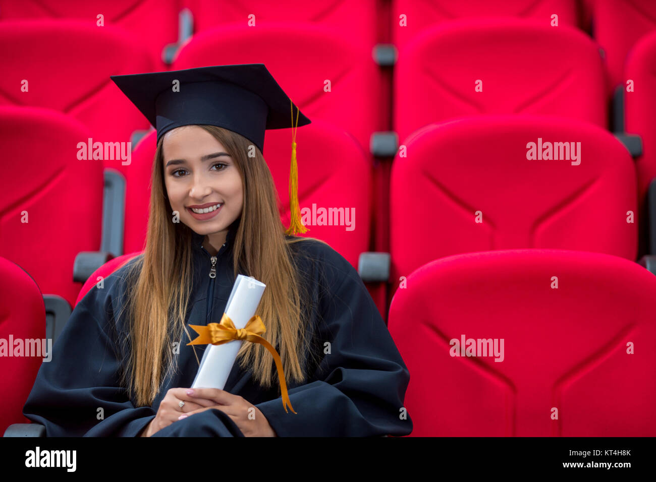 Graduation, education, portrait, red conference room, concept, portrait ...