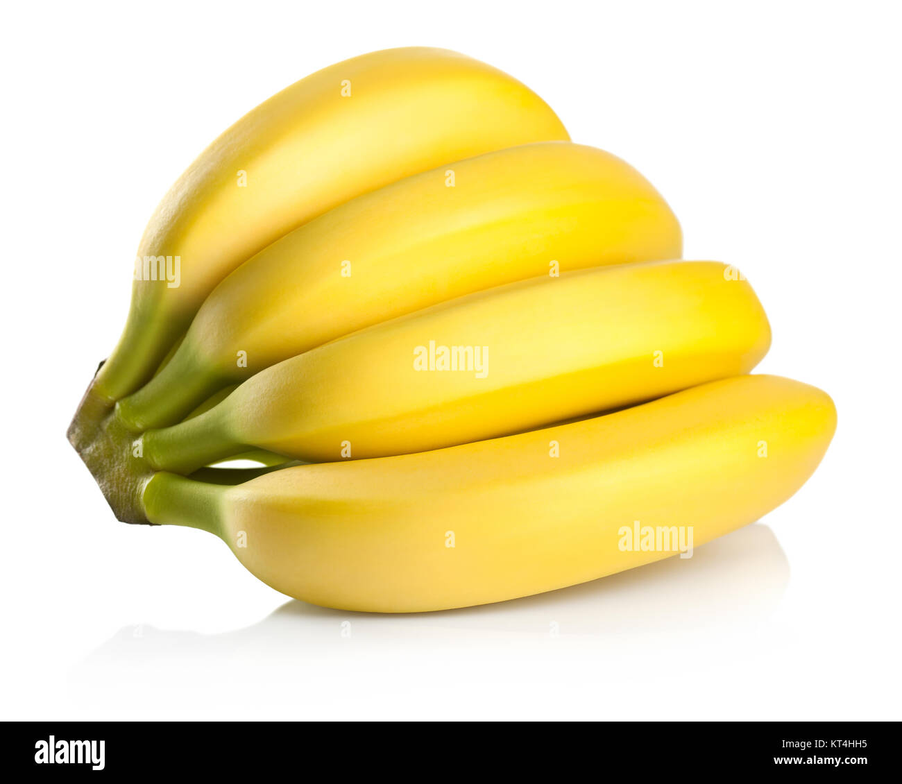 Bunch of bananas isolated on white background Stock Photo - Alamy