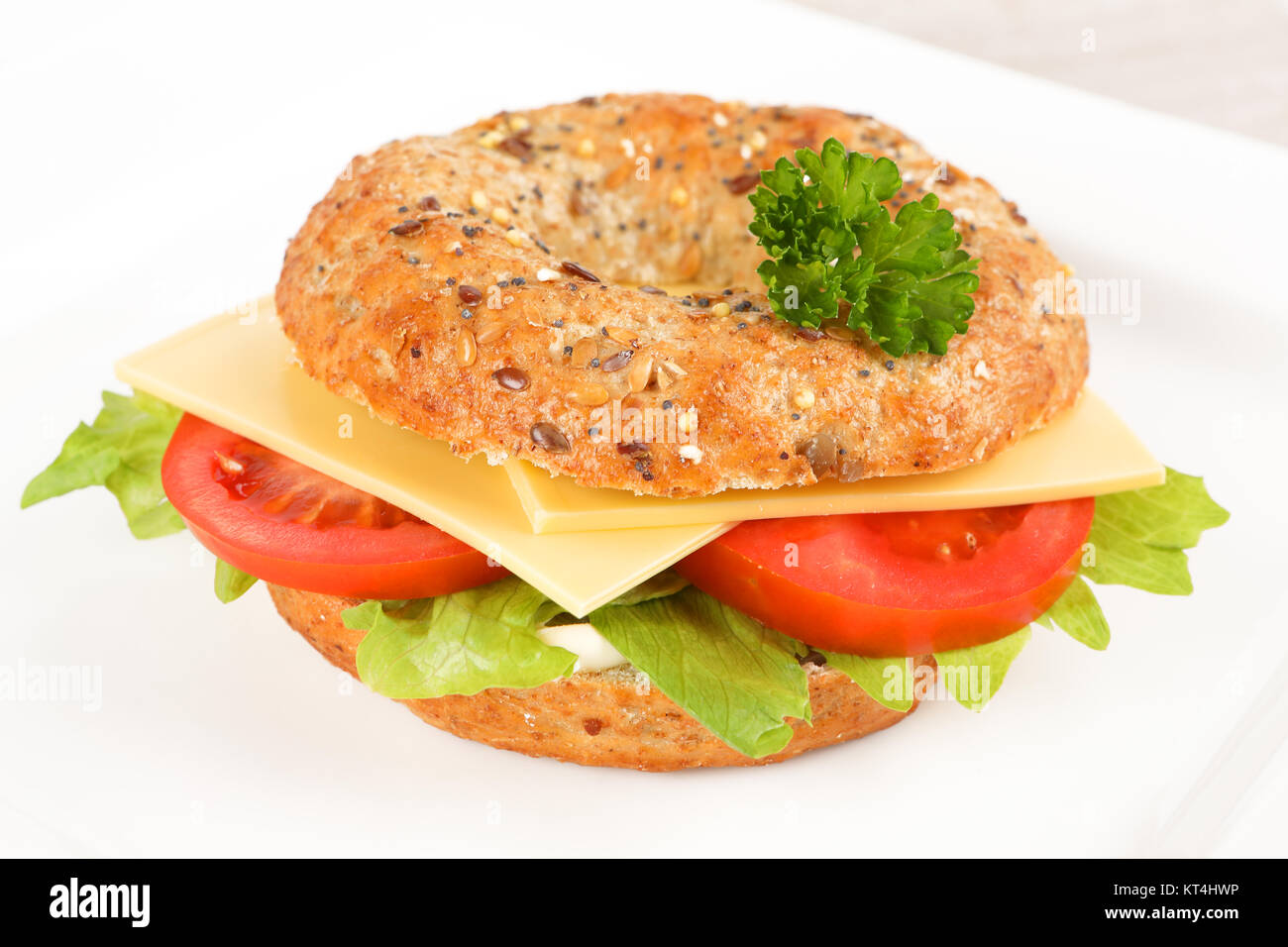 Bagle with Gouda Stock Photo - Alamy