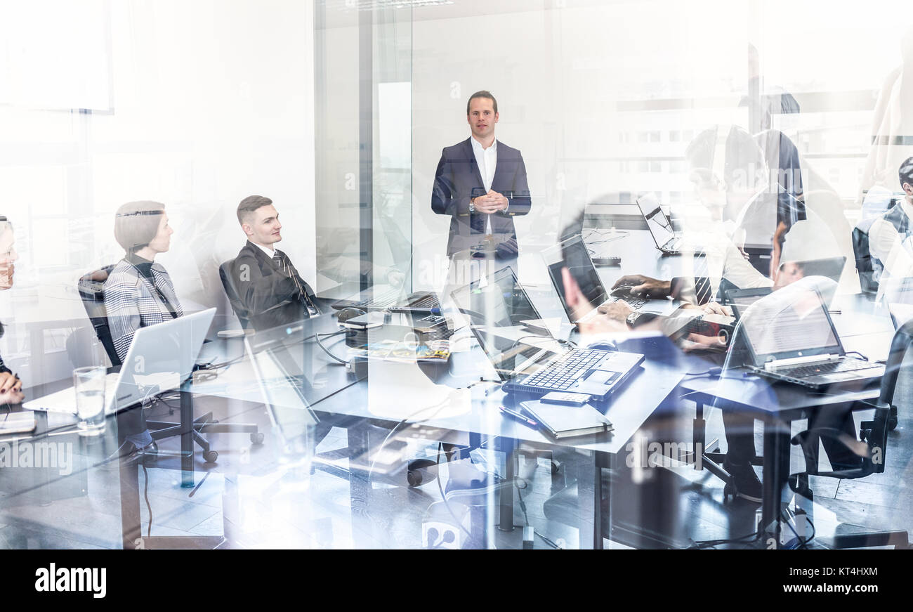 Corporate business team office meeting Stock Photo - Alamy