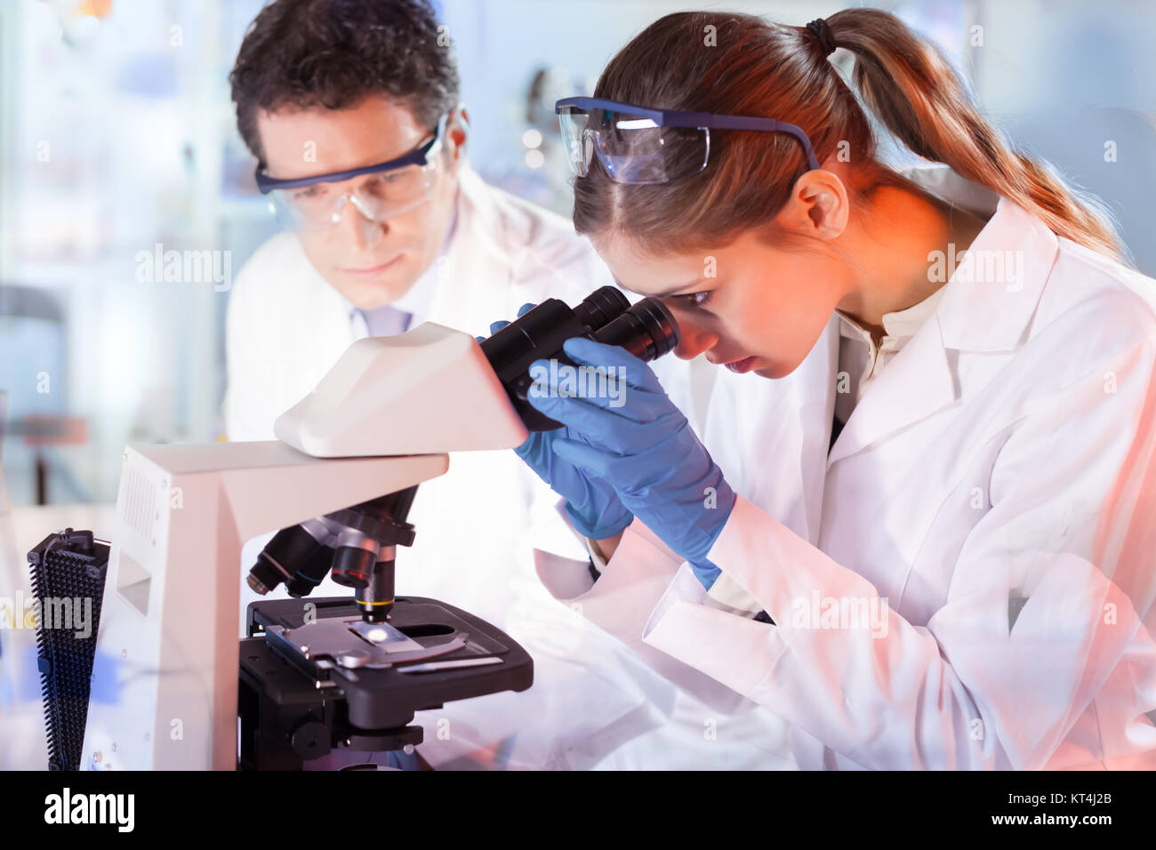 Life scientist researching in genetic laboratory Stock Photo - Alamy