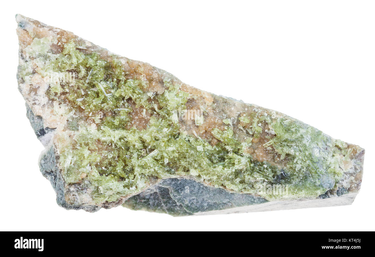specimen of Vesuvianite (Idocrase, Vesuvian) rock Stock Photo - Alamy