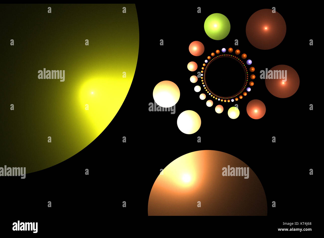 Fractal image of colorful balloons Stock Photo - Alamy