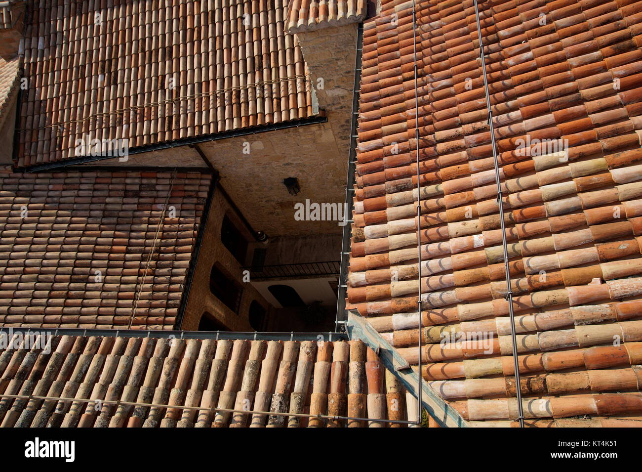high top traditional view of city buildings Stock Photo - Alamy