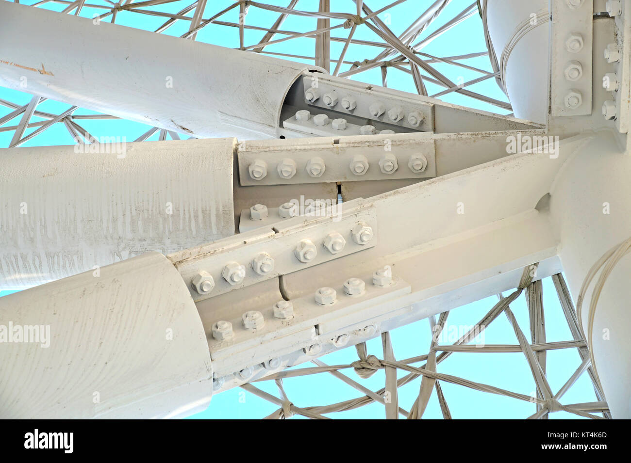 abstract view of a large metal structure suspension Stock Photo - Alamy