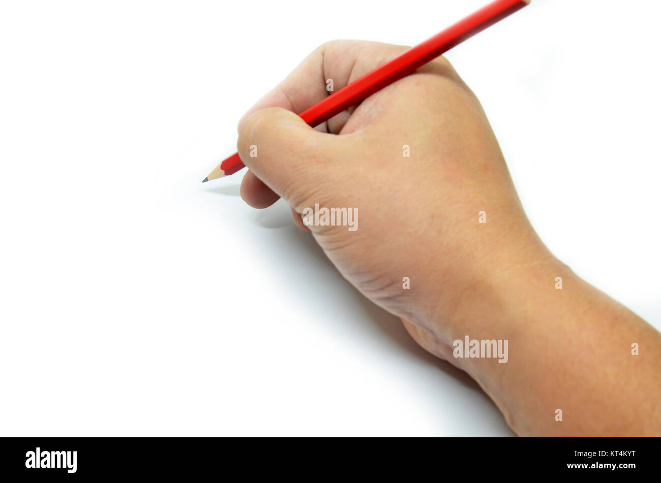 Hand writing isolated Stock Photo - Alamy