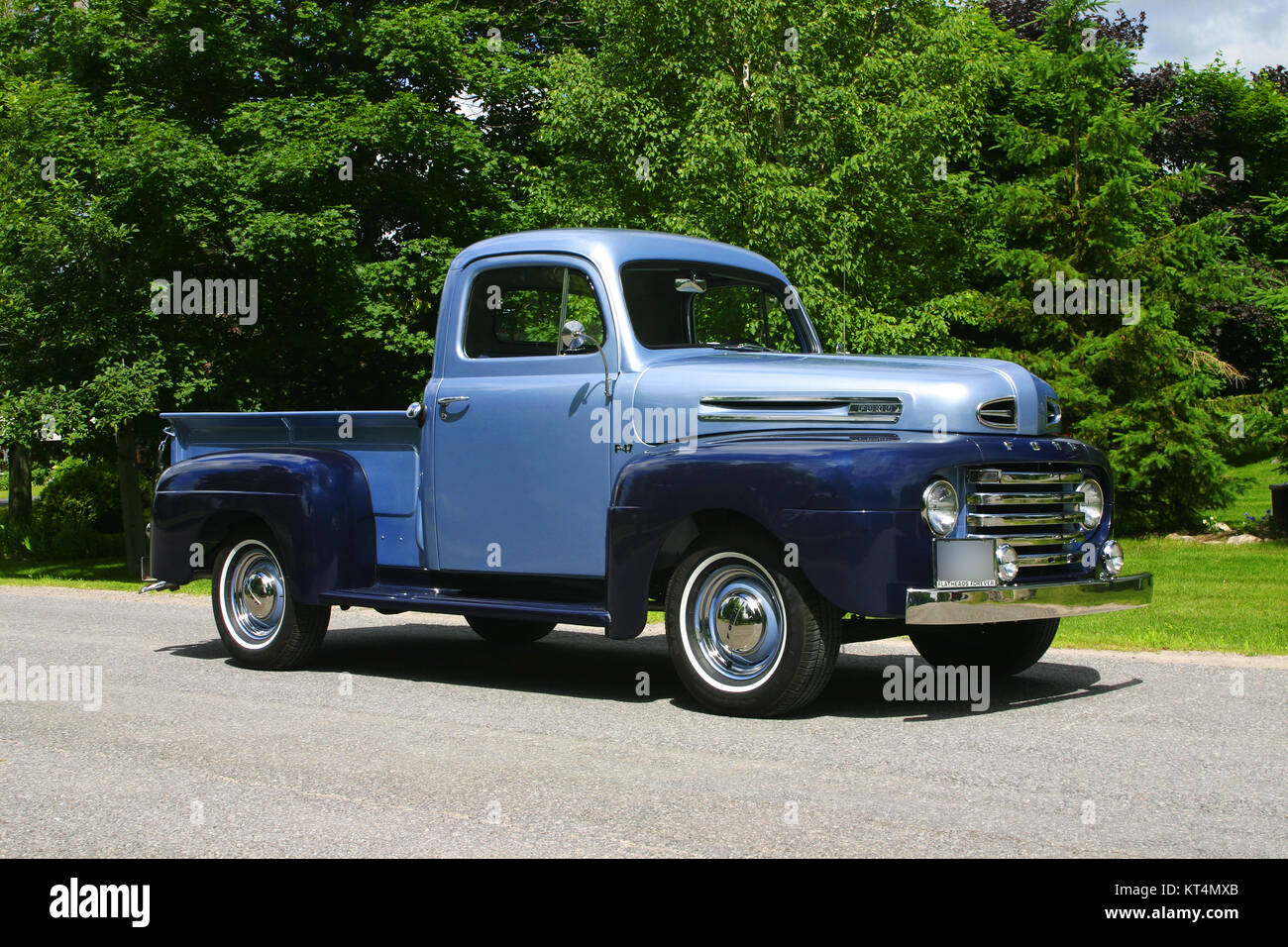 1950 Ford F-47 Pickup Truck on Roadway Stock Photo - Alamy