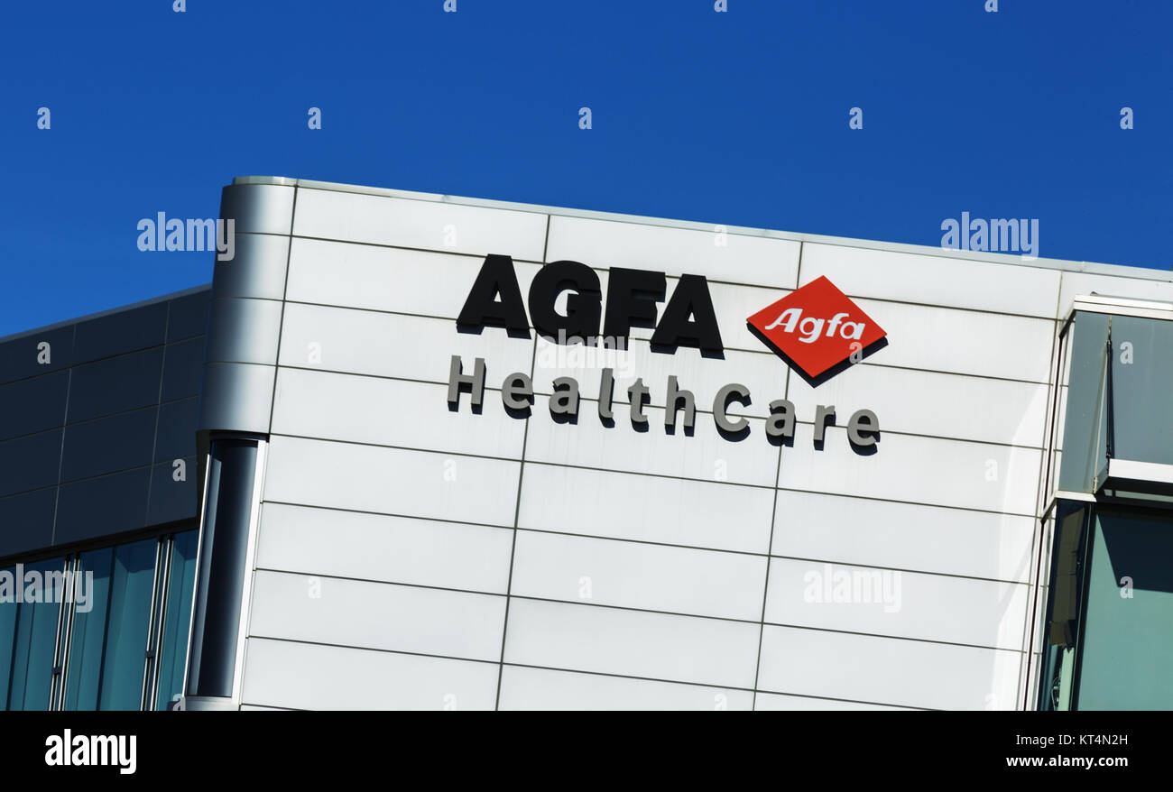 Sign Logo of the Agfa Company Waterloo Ontario, Canada's Technical ...