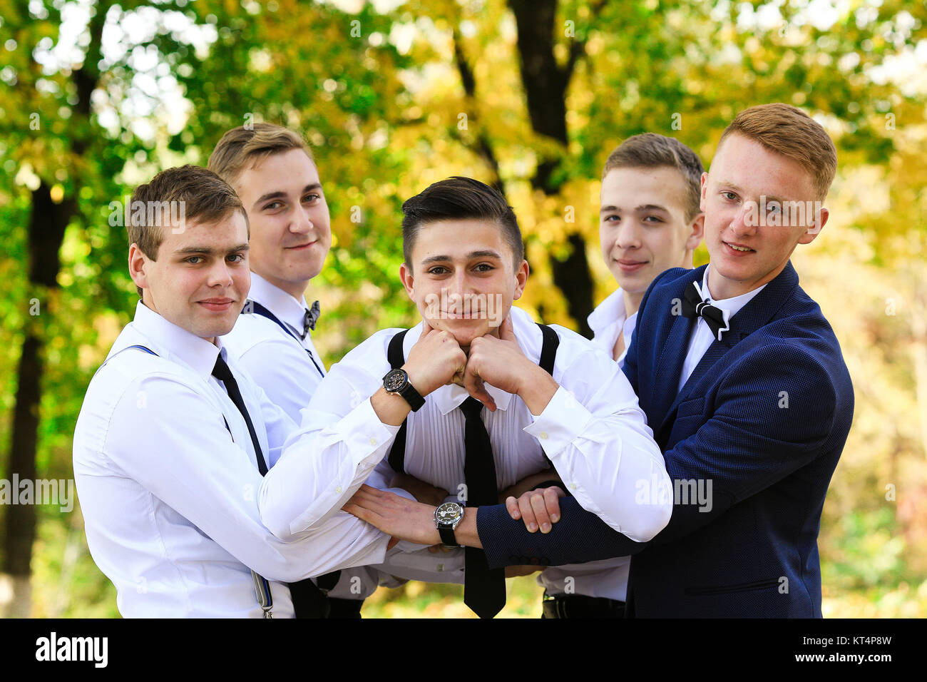 True men friendship. Group of handsome stylish men enjoying time ...