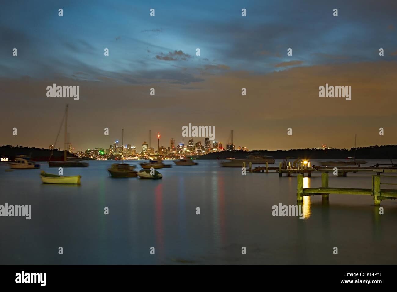 Sydney Night View Stock Photo - Alamy