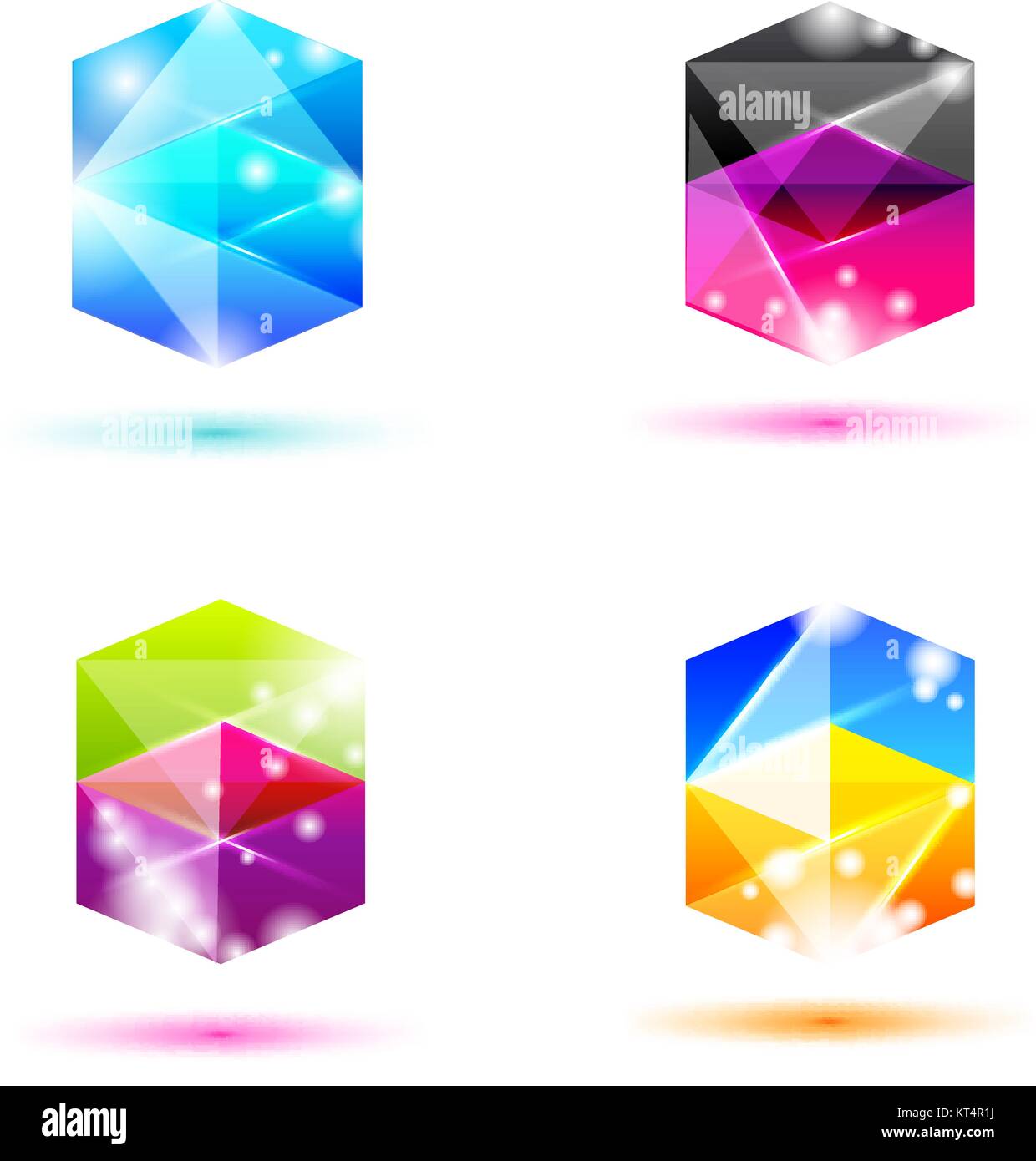 Set of symbol and shapes. Trendy icons and logotypes. Business signs ...