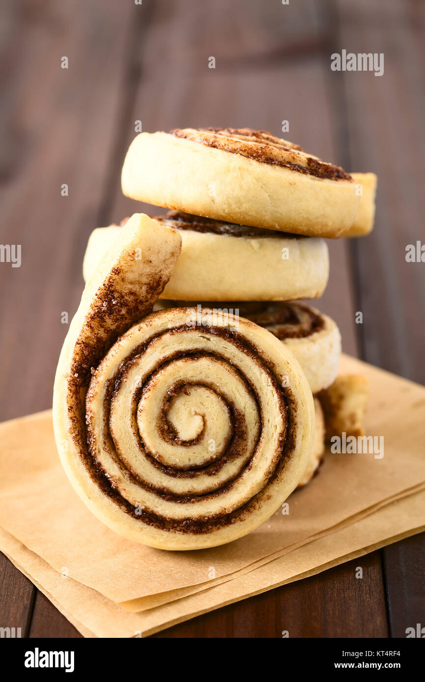 Homemade Cocoa Rolls Stock Photo - Alamy