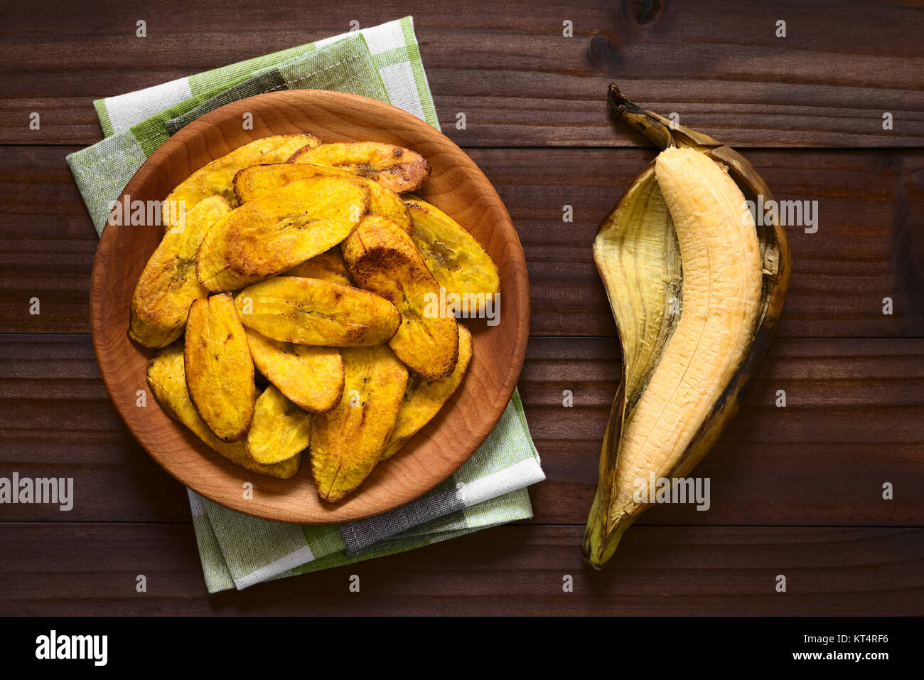 Fried Ripe Plantain Slices Stock Photo - Alamy