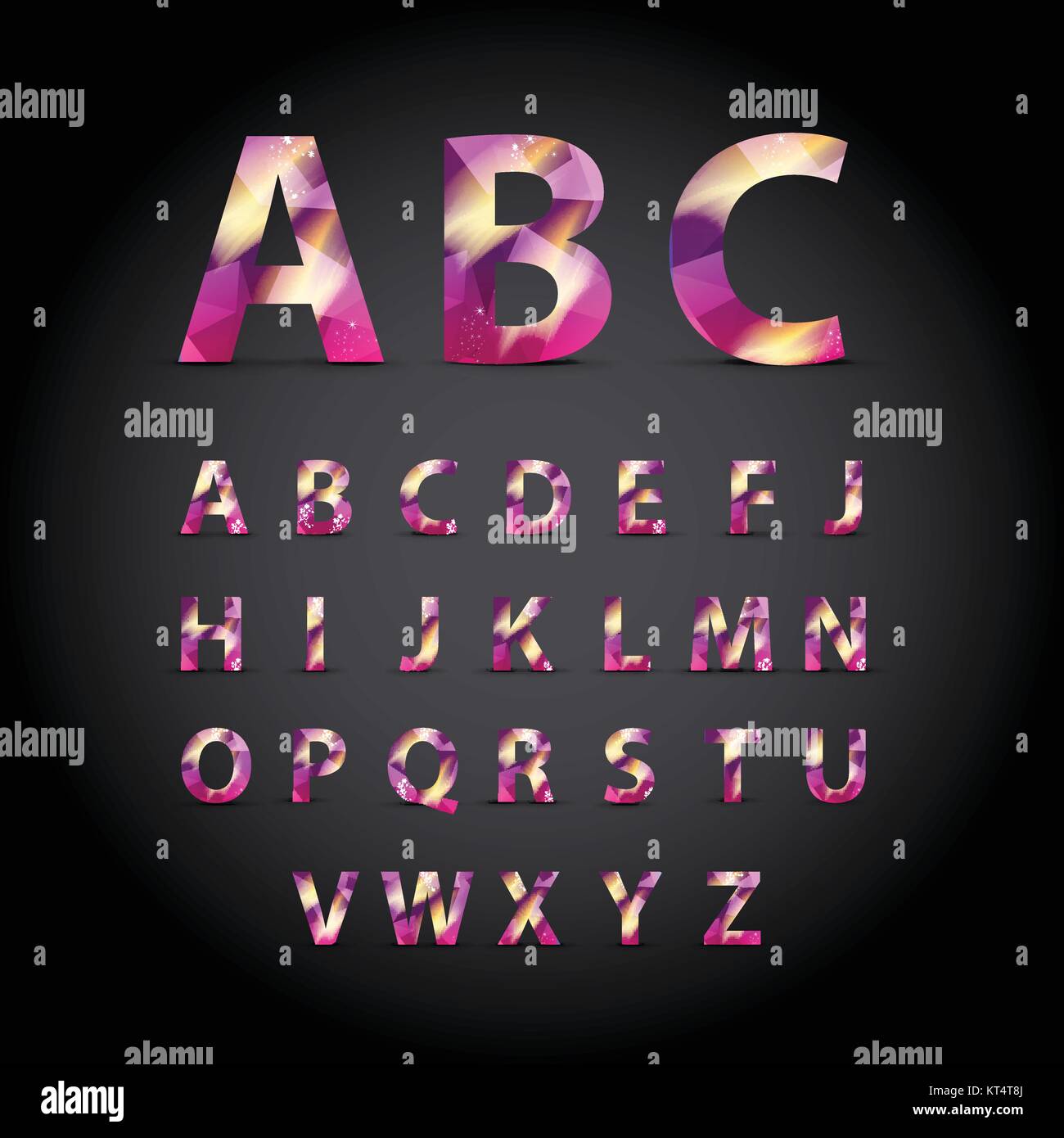 Symbol font Set - On Background - Illustration, Graphic Stock Vector ...