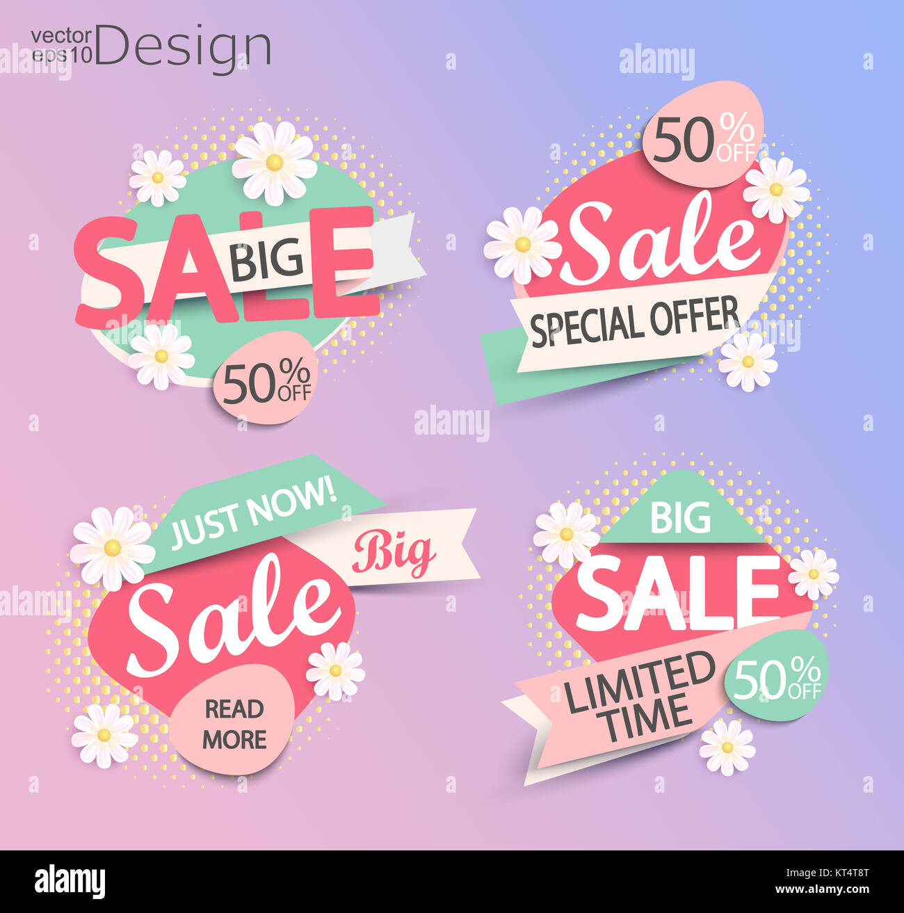 Sale - set of fashion color modern labels Stock Photo - Alamy