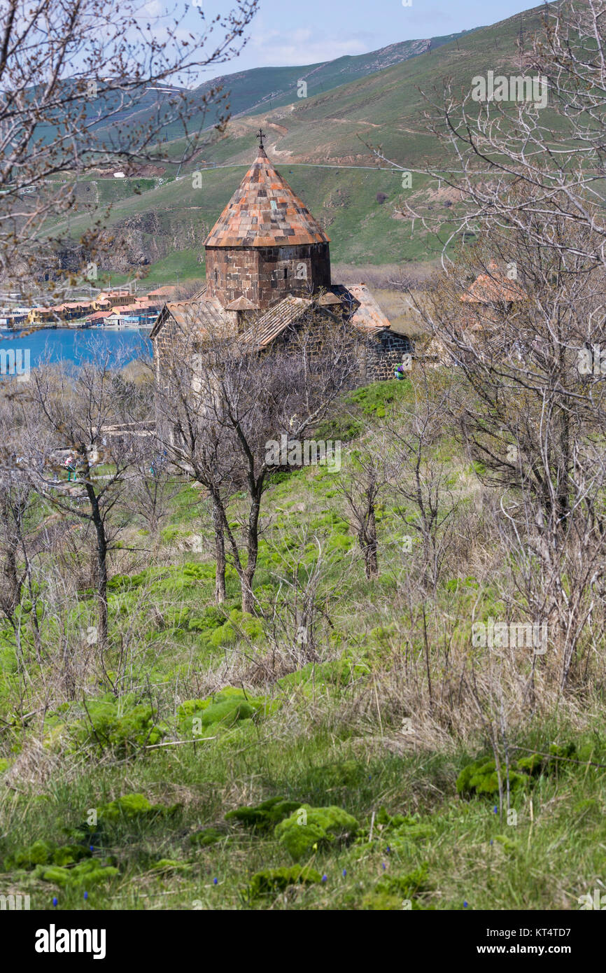 The 9th century Armenian monastery of Sevanavank at lake Sevan Stock Photo - Alamy