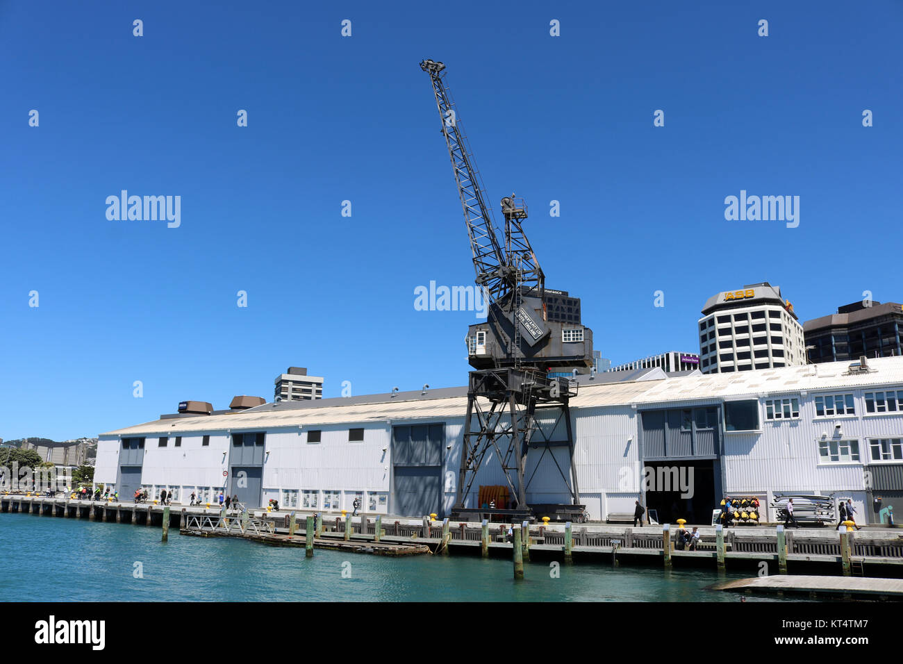 Level luffing crane made by Stothert and Pitt Ltd. (Bath, England) and ...