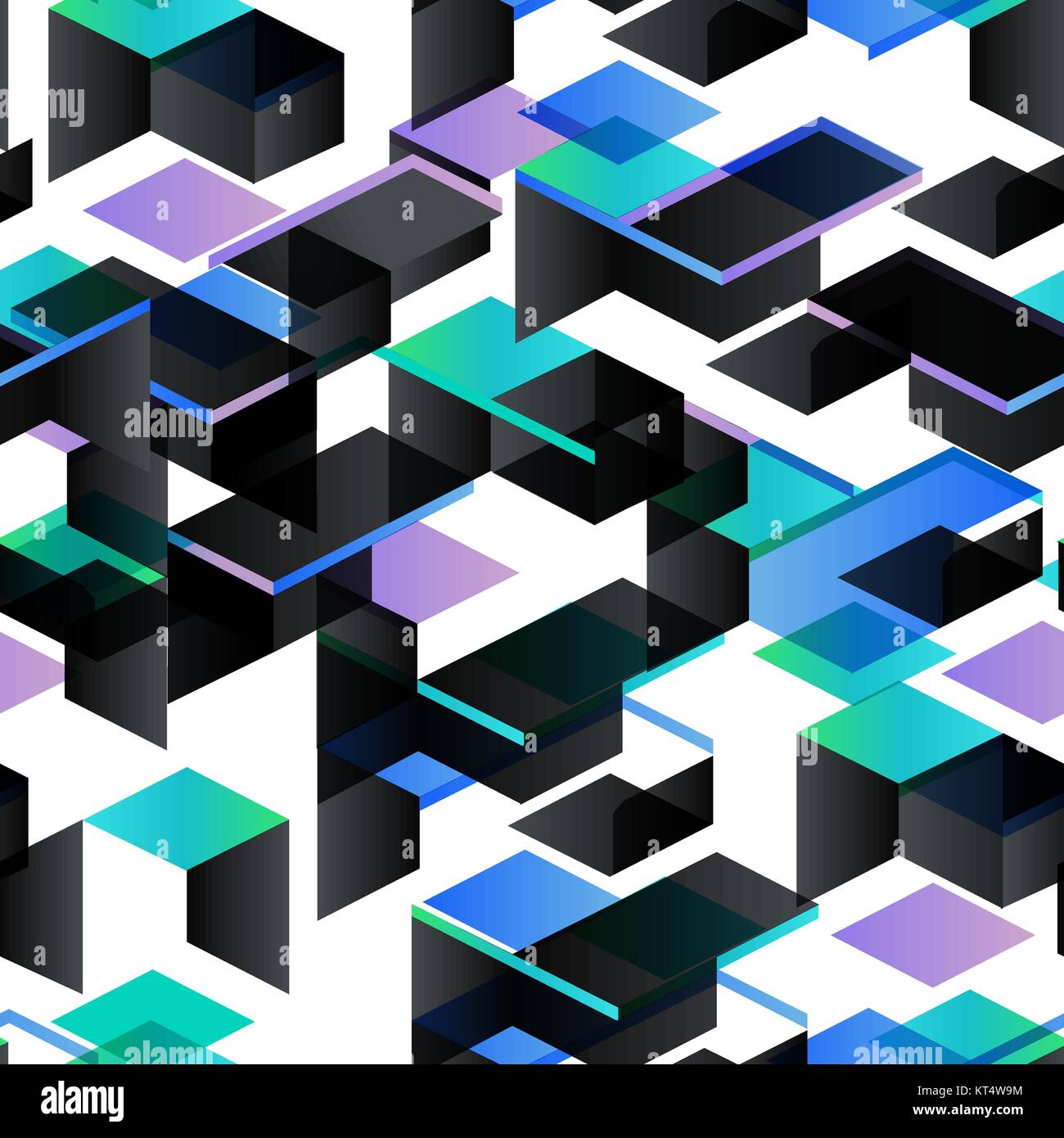 Tendy illustration backgrounds, seamless pattern with abstract shapes ...