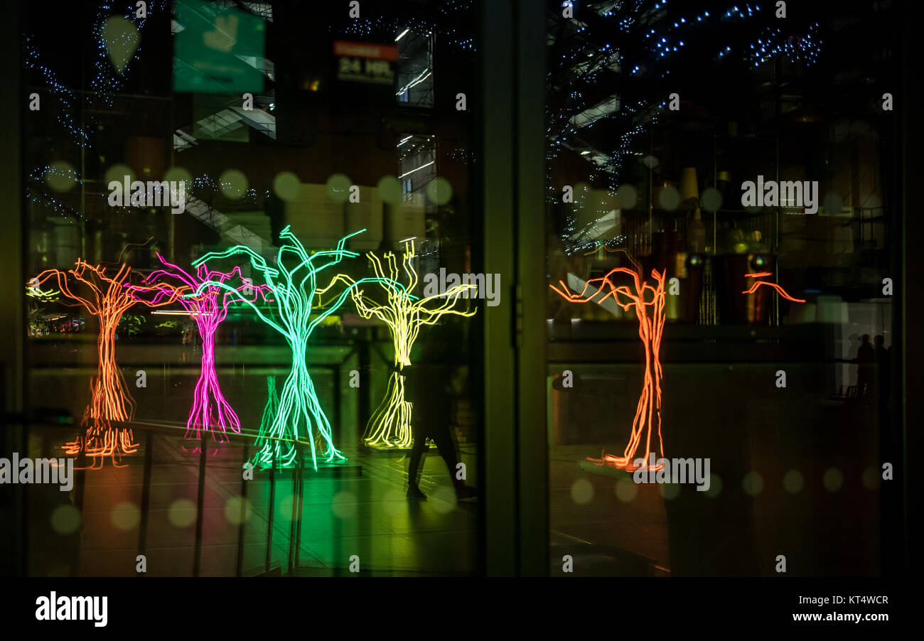 Lumen, Light Traces series by David Ogle, Broadgate Square, London Stock Photo - Alamy
