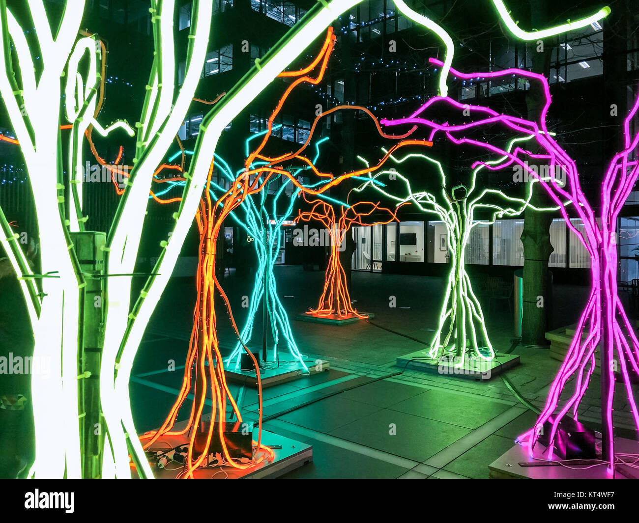 Lumen, Light Traces series by David Ogle, Broadgate Square, London ...