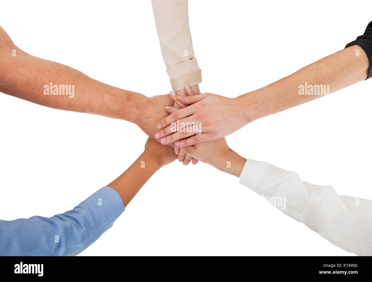 People Stacking Hands Together Stock Photo - Alamy