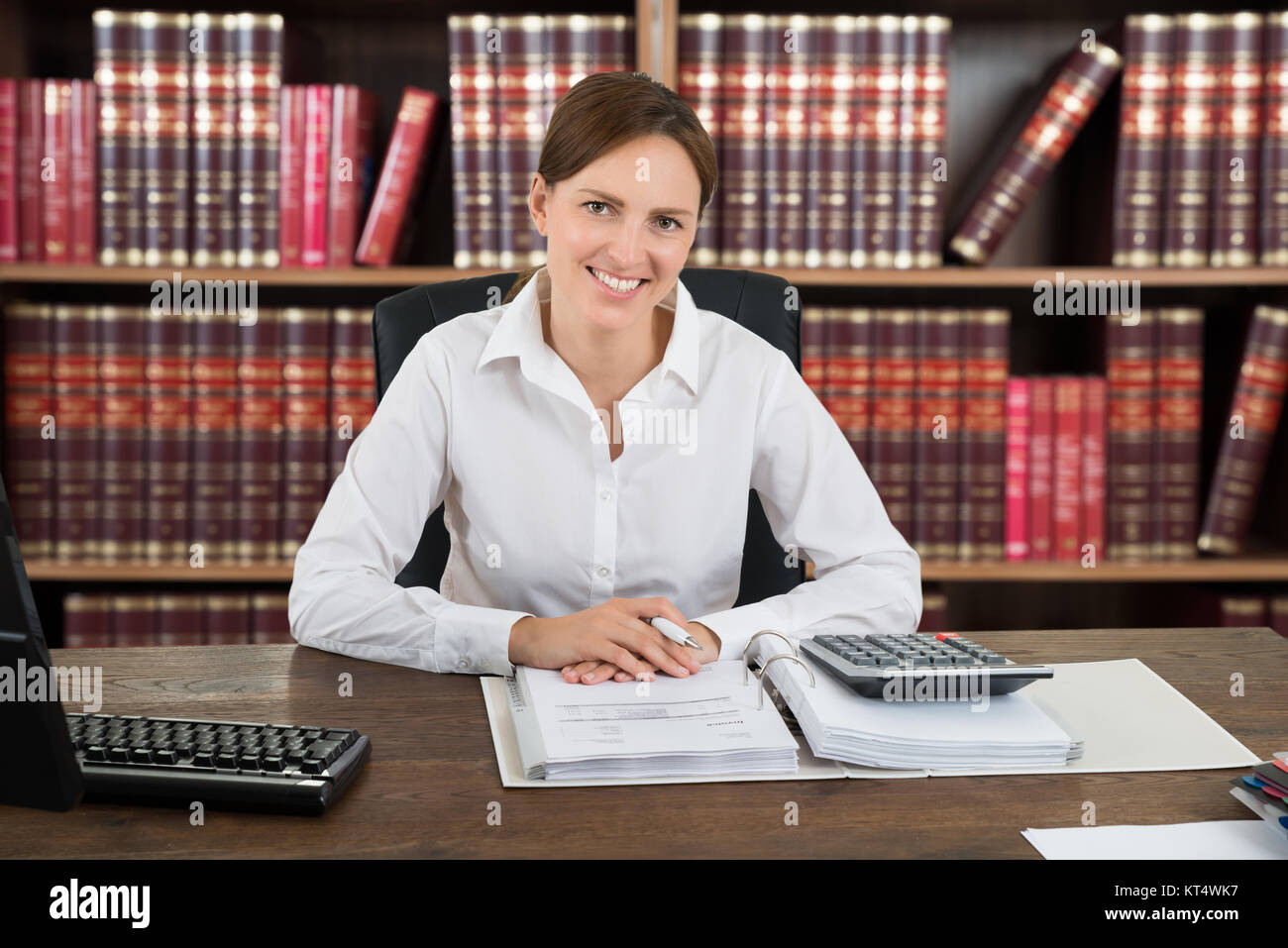 Portrait Of A Successful Female Accountant Stock Photo - Alamy