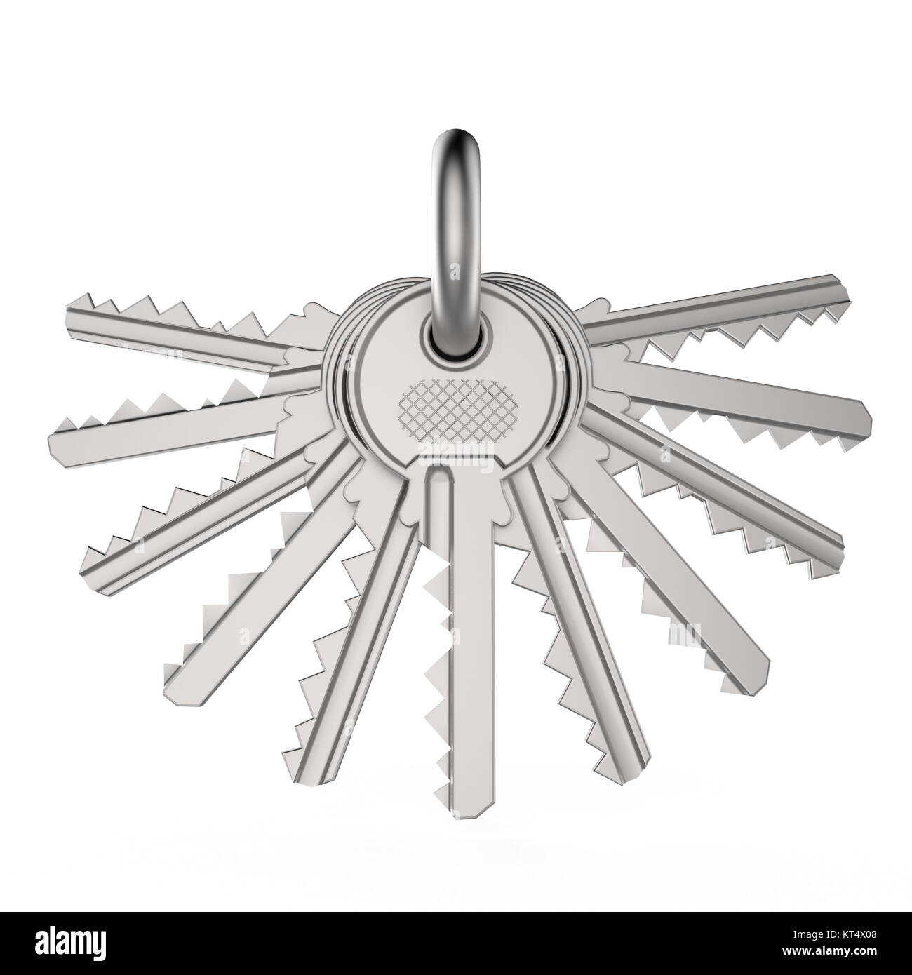 Pile of keys, front view 3D Stock Photo - Alamy