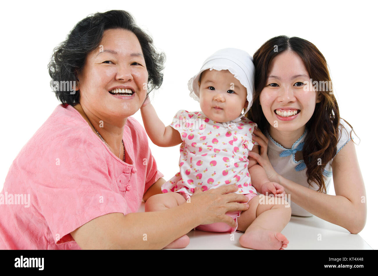 Multi generations Asian family Stock Photo - Alamy