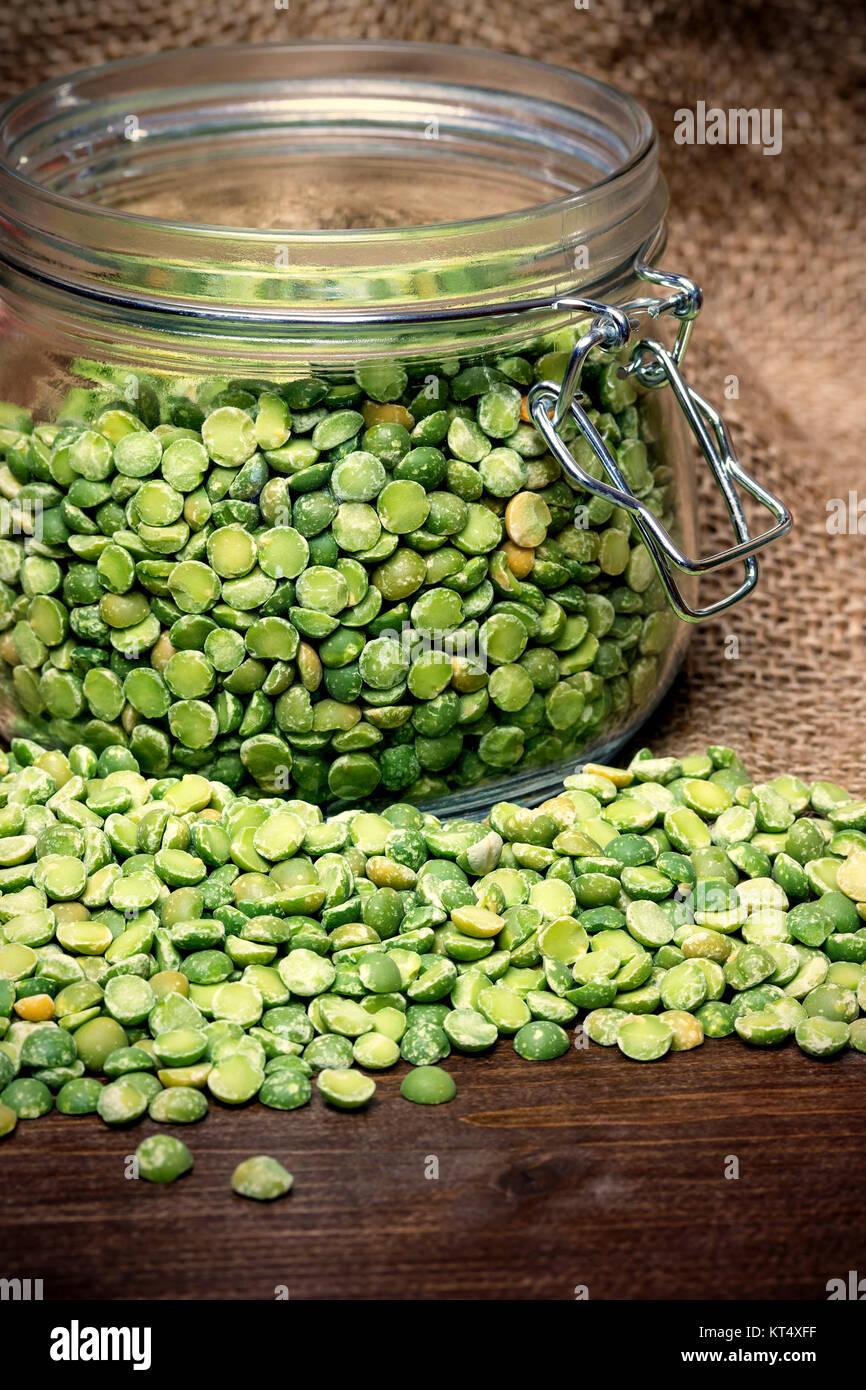 Vintage photo of dried peas in the glass Stock Photo - Alamy