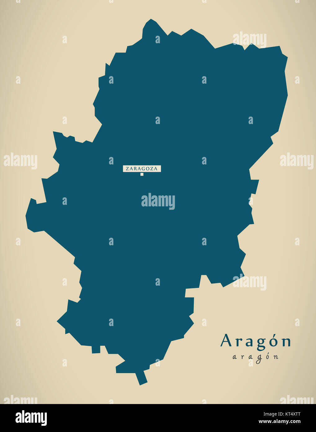 Aragon map hi-res stock photography and images - Alamy